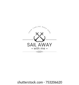 Sail Away Logo Design Stock Vector (Royalty Free) 753206620 | Shutterstock