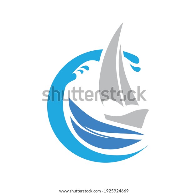 Sail Boat Vector Graphic Design Element: เวกเตอร์สต็อก (ปลอดค่า ...
