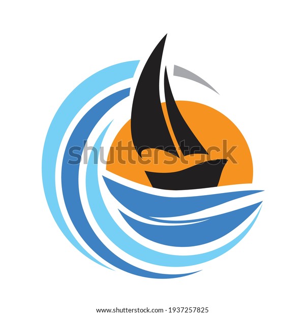 Sail Boat Vector Graphic Design Element Stock Vector (Royalty Free ...