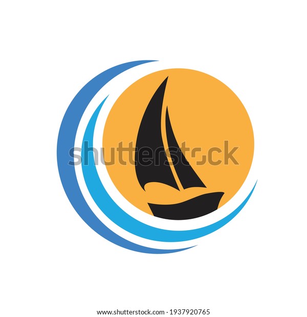 Sail Boat Vector Graphic Design Element Stock Vector (Royalty Free ...