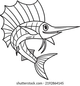 438 Sailfish outline Images, Stock Photos & Vectors | Shutterstock