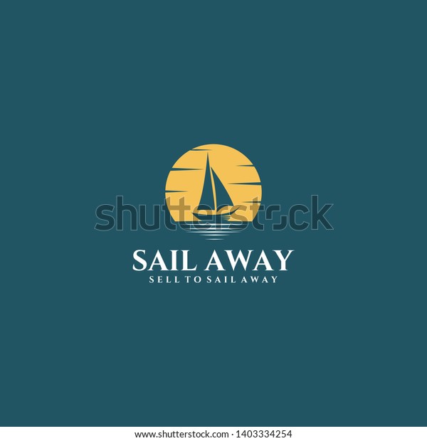 Sail Logo Concept Sea Sun Stock Vector (Royalty Free) 1403334254 ...
