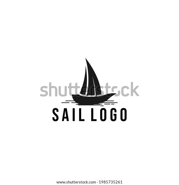 Sail Logo White Background Stock Vector (Royalty Free) 1985735261 ...