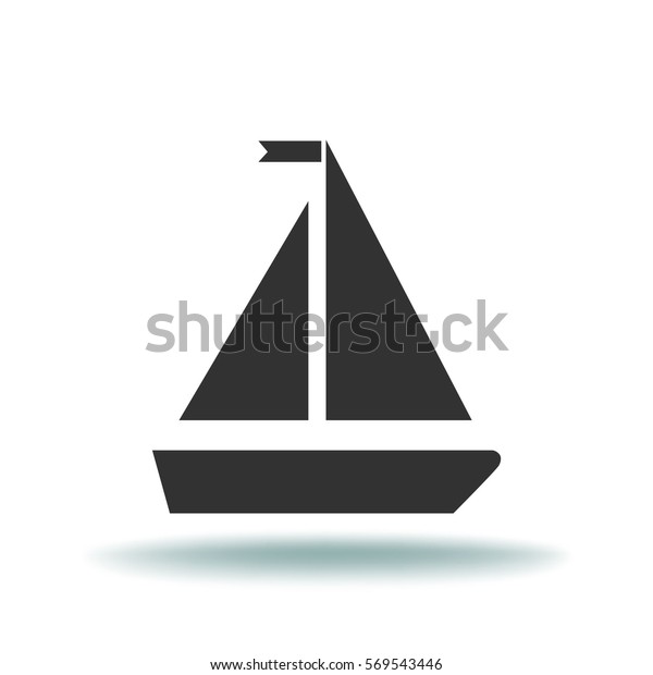 Sailboat Icon Stock Vector (Royalty Free) 569543446