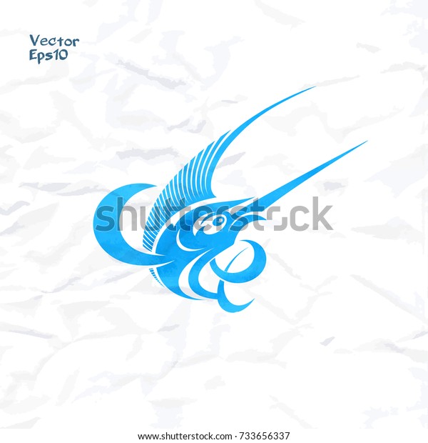 Sailfish Logo Emblem Template Your Design: vector de stock (libre de ...