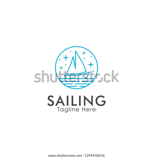 Sailing Boat Logo Design Inspiration Stock Vector (Royalty Free ...