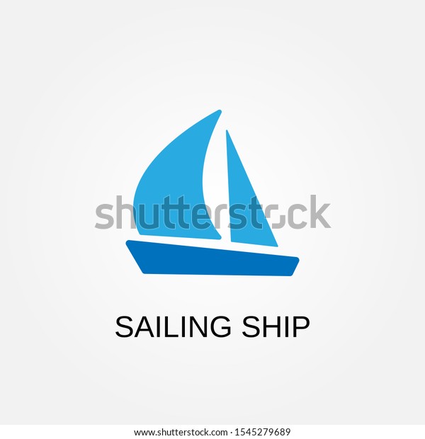 Sailing Ship Icon Sailing Ship Symbol Stock Vector (Royalty Free ...