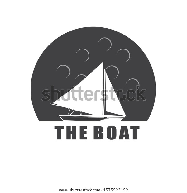 Sailing Ship Logo Design Ilustration Stock Vector (Royalty Free ...