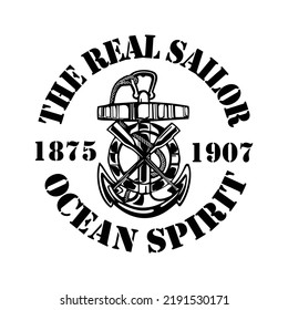 Sailor Logo Silhouette Vector Isolated On Stock Vector (Royalty Free ...