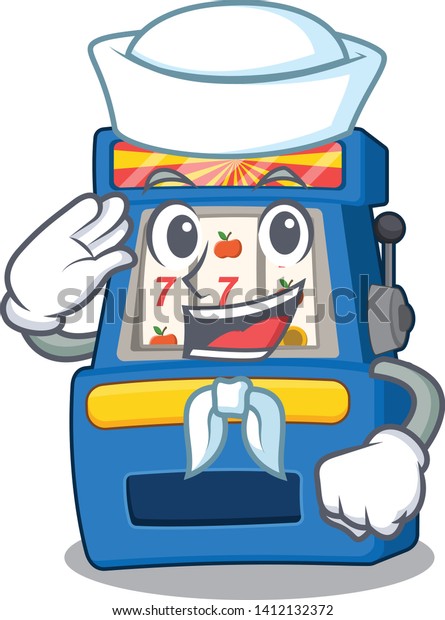Sailor Slot Machine Mascot Shape Stock Vector (Royalty Free) 1412132372 ...