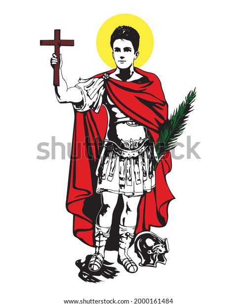 Saint Expedite Vector Catholic Religious Illustration Stock Vector ...