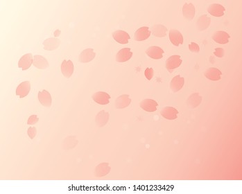 Sakura Flower Petals Shape Gradient Background Stock Vector (Royalty ...