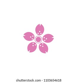 Sakura Icon Vector Sign Stock Vector (Royalty Free) 1103654618 ...