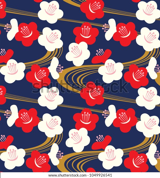 Sakura Japanese New Pattern Seamless Vector Stock Vector (Royalty Free ...
