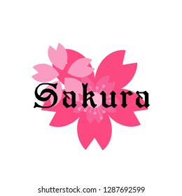 Sakura Logo Design Logo Flower Symbol: vector de stock (libre de ...