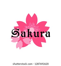 Sakura Logo Design Logo Flower Symbol Stock Vector (Royalty Free ...
