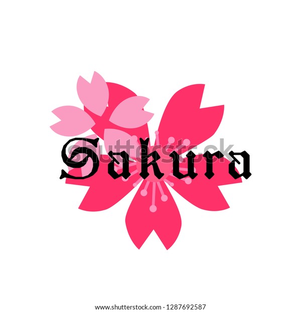 Sakura Logo Design Logo Flower Symbol Stock Vector (Royalty Free ...