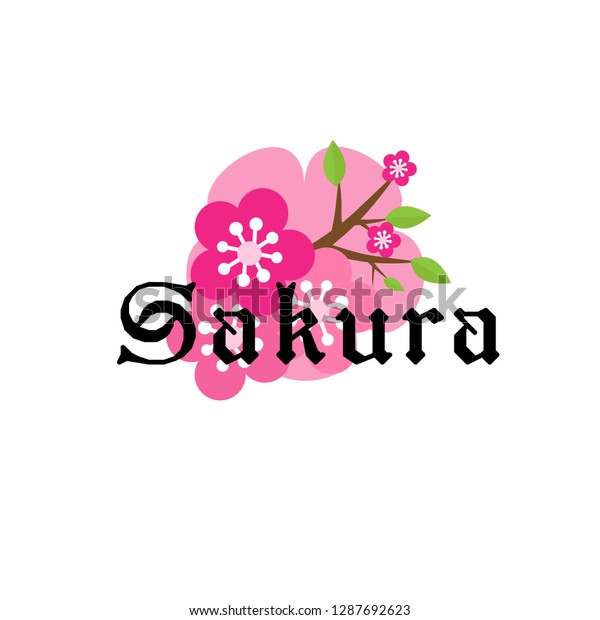 Sakura Logo Design Logo Flower Symbol Stock Vector (Royalty Free ...
