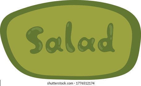 Veggie Text On Oval Speech Bubble Stock Vector (Royalty Free) 1518967385