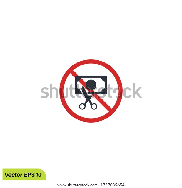 Salary Deduction Icon Illustration Cut Taxes Stock Vector (Royalty Free ...