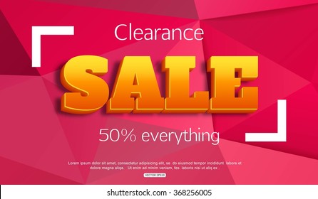 Sale Background Vector Illustration Stock Vector (Royalty Free ...