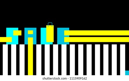 Sale Banner Negative Space Vector Stock Vector (Royalty Free ...