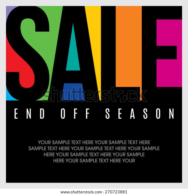Sale Design Template Vector Stock Vector (Royalty Free) 270723881 ...