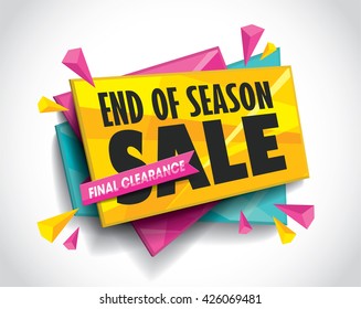 Sale Layout Design Abstract Triangle Elements Stock Vector (Royalty ...