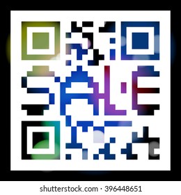 Sale Qr Code Vector Illustration Stock Vector (Royalty Free) 396448651 ...
