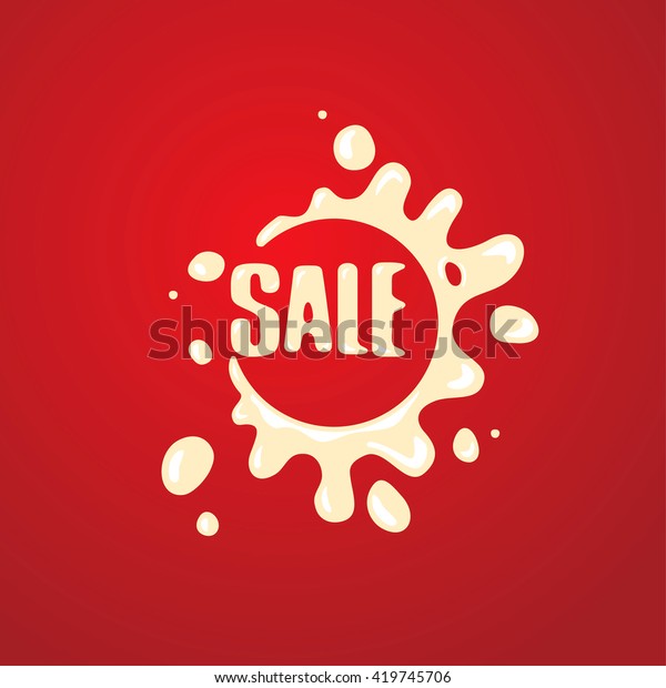 Sale Splash Label Design Stock Vector (Royalty Free) 419745706 ...