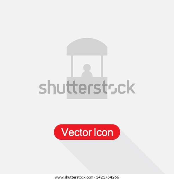 Sales Booth Icon Vector Illustration Eps10 Stock Vector (Royalty Free ...