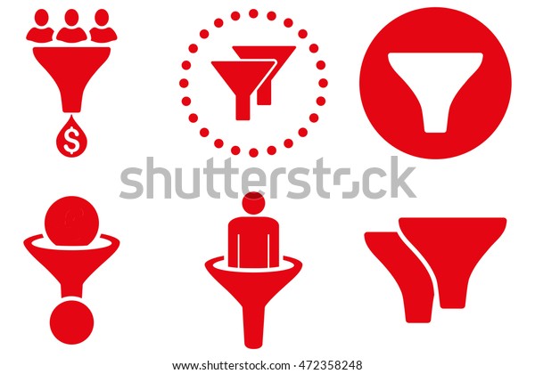 Sales Filter Vector Icons Pictogram Style: vector de stock (libre de ...