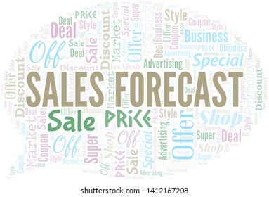 Sales Forecast Word Cloud Wordcloud Made Stock Vector (Royalty Free ...