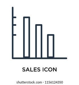 Sales Icon Vector Isolated On White Stock Vector (Royalty Free ...