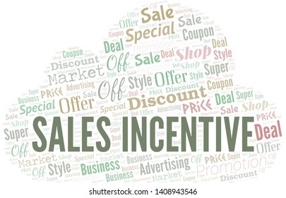 Sales Incentive Word Cloud Wordcloud Made Stock Vector (Royalty Free ...