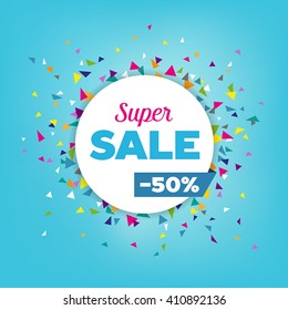 Sales Poster Background Modern Design Made Stock Vector (Royalty Free ...