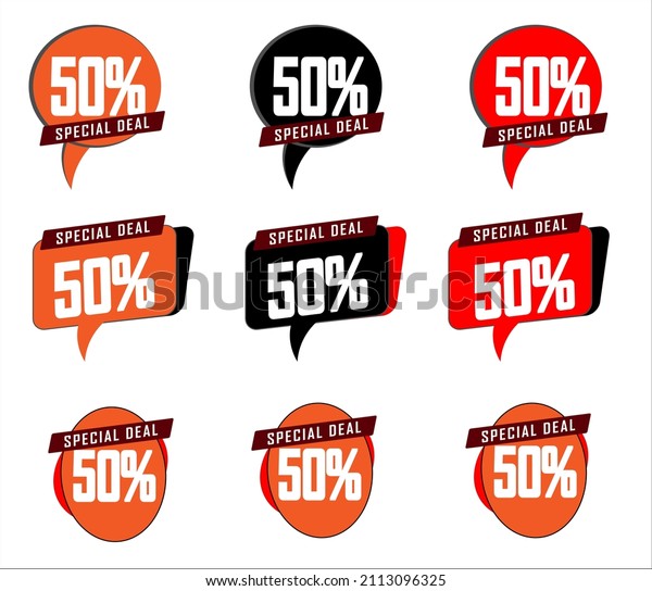 Sales Promotion Discount Logo Design Stock Stock Vector (Royalty Free ...