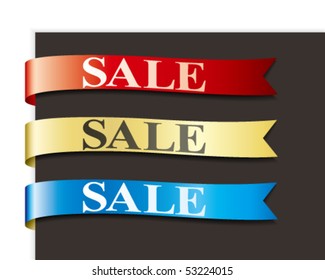 Sales Ribbon Stock Vector (Royalty Free) 53224015
