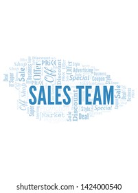 Sales Team Word Cloud Wordcloud Made Stock Vector (Royalty Free ...