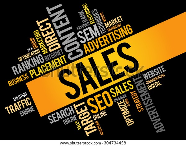 Sales Word Cloud Business Concept Stock Vector (Royalty Free) 304734458 ...