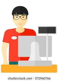56 Shopkeeper computer Stock Vectors, Images & Vector Art | Shutterstock