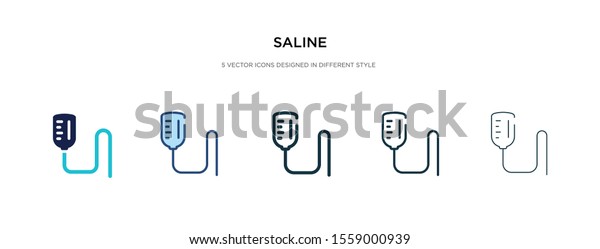 Saline Icon Different Style Vector Illustration Stock Vector (Royalty ...