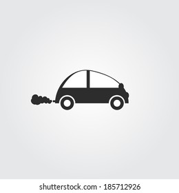 Saloon Car Icon Stock Vector (Royalty Free) 185712926