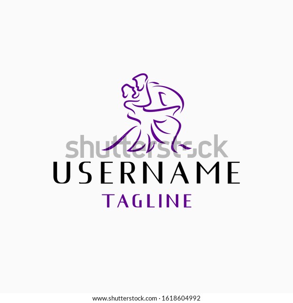 Salsa Dancer Logo Design Inspiration Couple Stock Vector (Royalty Free ...