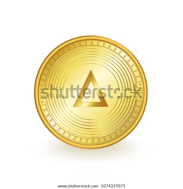 Salt Cryptocurrency Gold Coin Isolated Stock Vector (Royalty Free ...