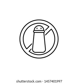 Salt Outline Icon Elements Diet Nutrition Stock Illustration 1458207887