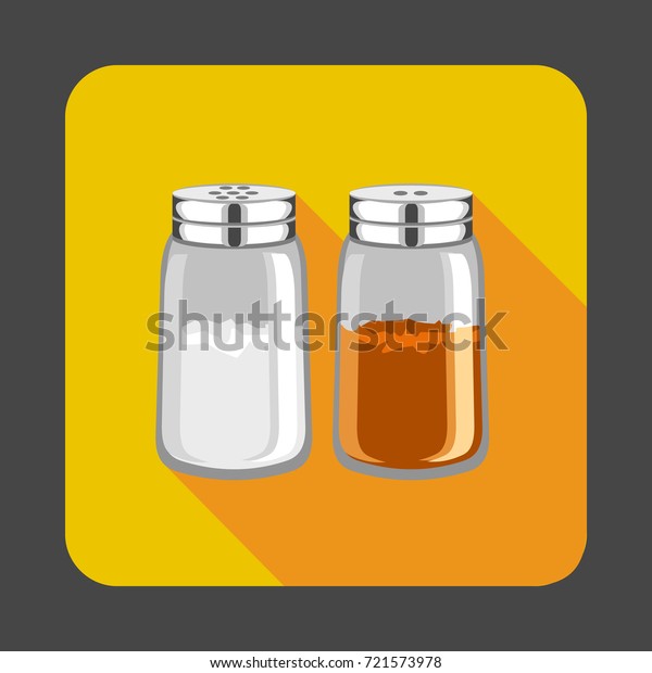 Salt Pepper Concept Background Cartoon Illustration Stock Vector ...