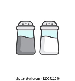 Salt Shaker Flat Icon Pictogram Web Stock Vector (Royalty Free ...