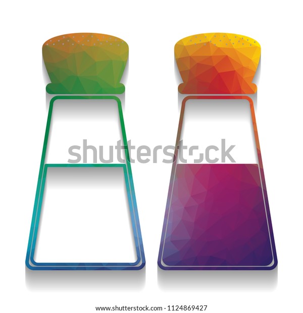 Salt Pepper Sign Vector Colorful Icon Stock Vector (Royalty Free ...