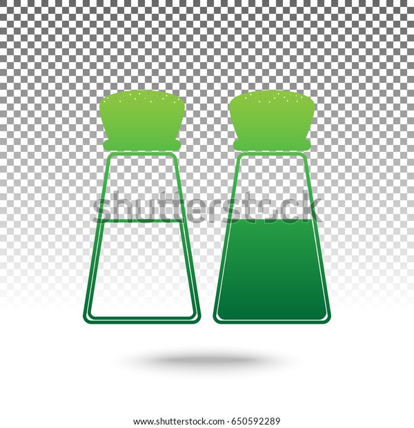 Salt Pepper Sign Vector Green Gradient 스톡 벡터(로열티 프리) 650592289 ...